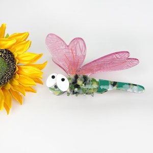 Dragonfly Hair Claw Clip, Insect Hair Clip,custom Unique Logo/text on ...