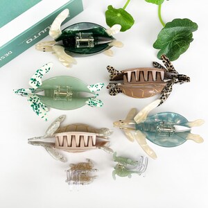 2pcs Turtle Hair Claw Clips, Marine Animal Claw Clips,custom Unique ...