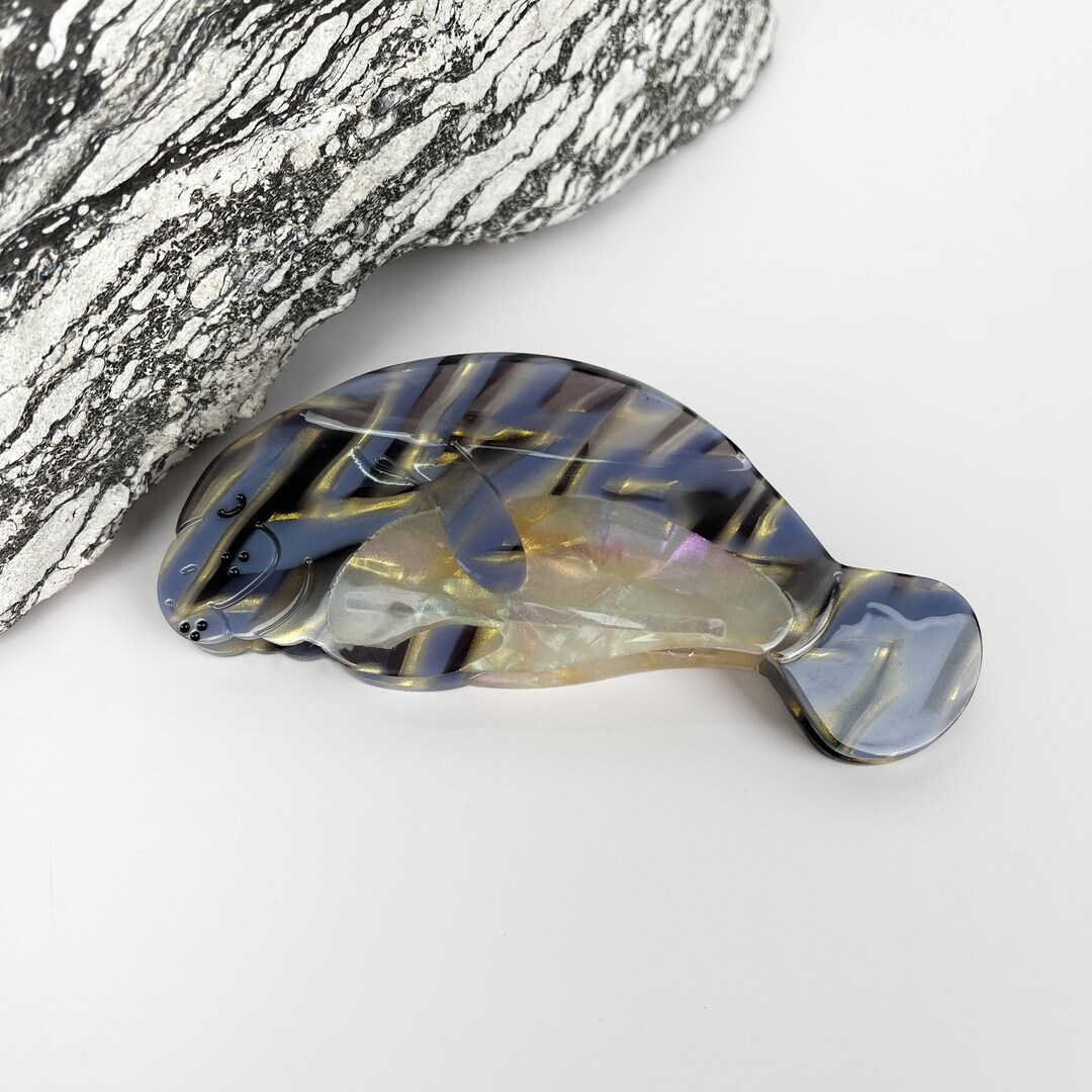 Acetate Manatee Hair Claw Clip: Marine Life Accessory - Etsy UK
