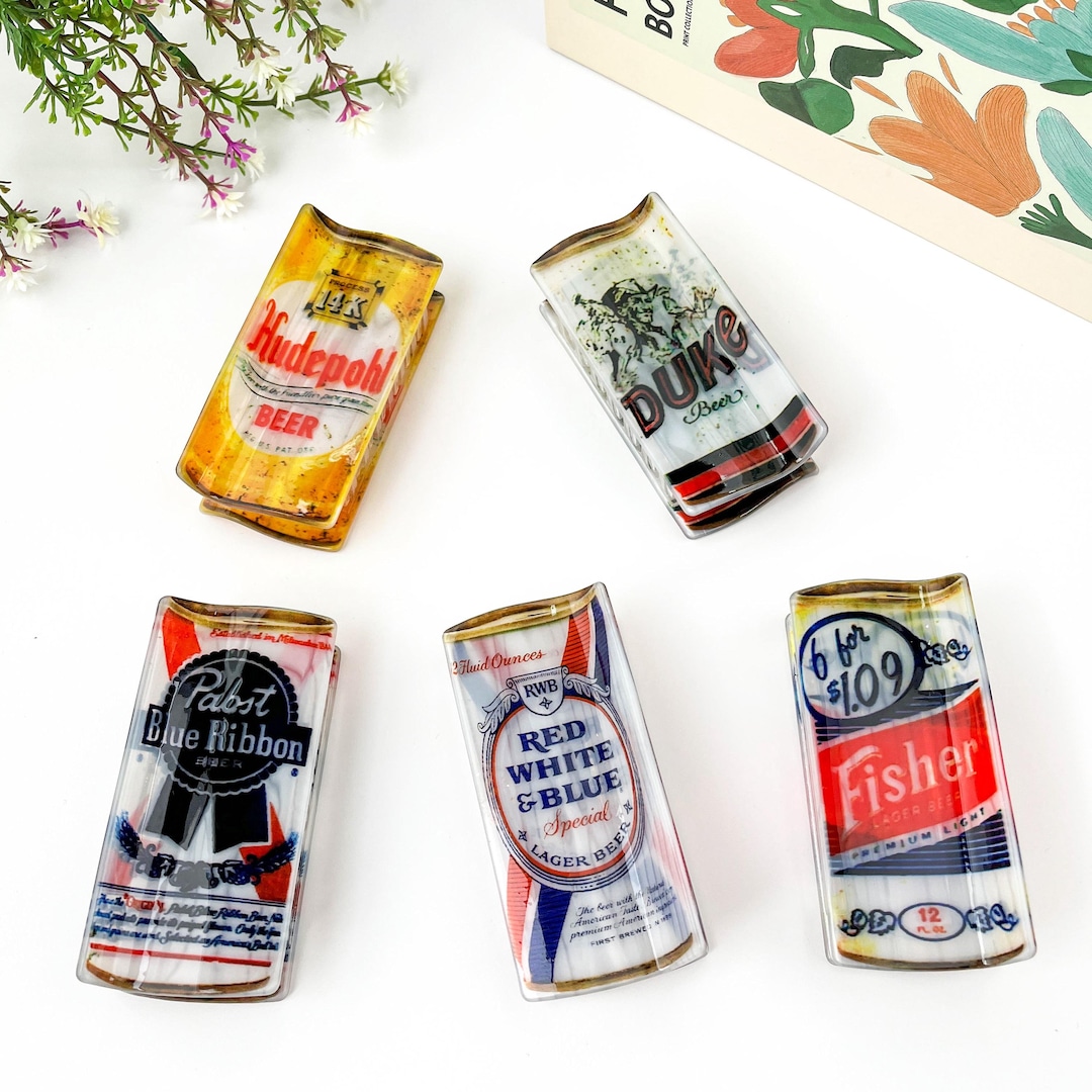 Beer Can Hair Clip: Unique Acetate Claw Clip - Etsy