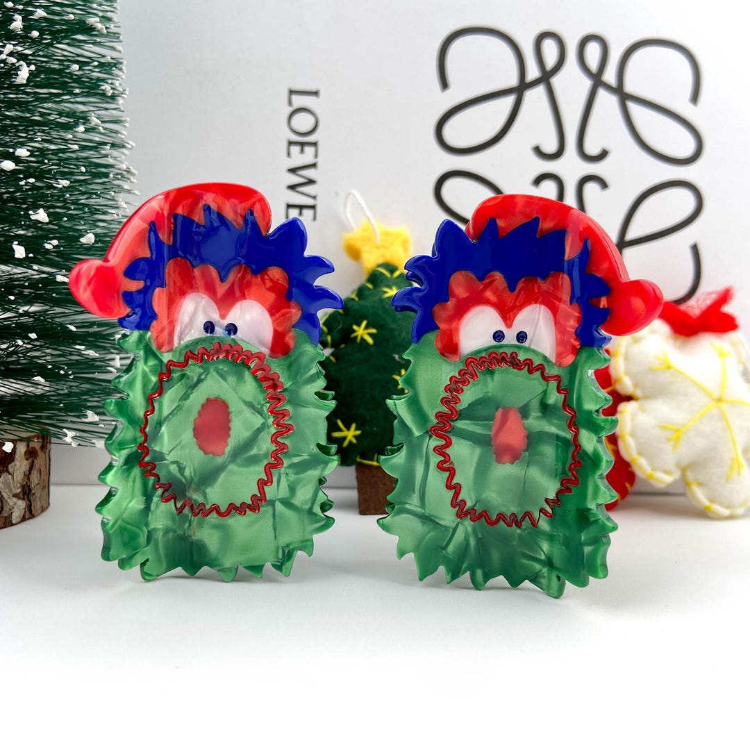 Christmas Elf Hair Clip,christmas Elves Claw Clips,custom Unique Logo ...