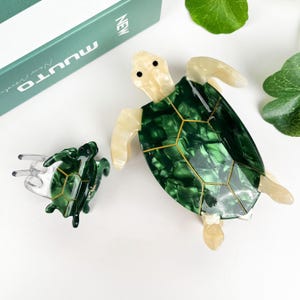 2pcs Turtle Hair Claw Clips, Marine Animal Claw Clips,custom Unique ...