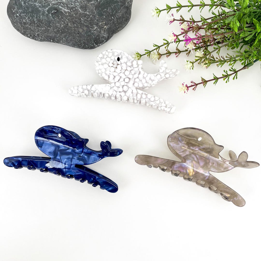 Ocean Whale Hair Clip,marine Animal Hair Clips,custom Unique Logo/text ...