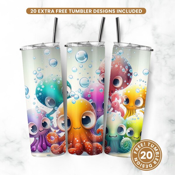 Cartoon Octopus - Etsy