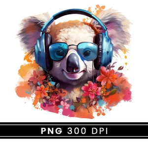 21 Watercolor Chill Summer Animals Clipart Bundle Digital Download ...