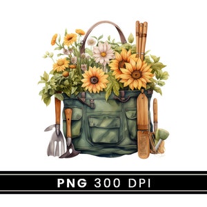 Watercolor Garden Clipart Bundle Digital Download Sublimation - Etsy