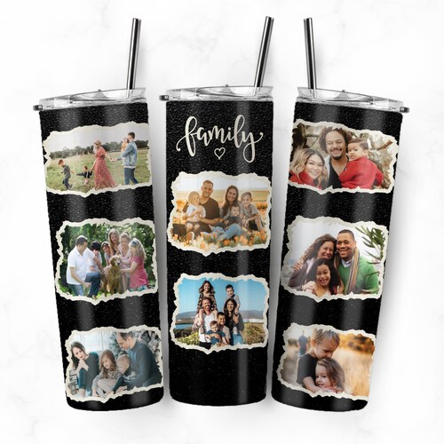 20 Photo Collage 20oz Skinny Tumbler Png Sublimation Frame - Etsy