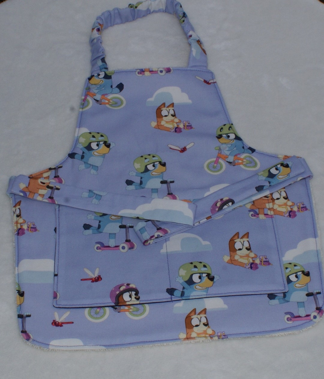 FREE NAME on Bluey Child Aprons/character Prints With Reverse - Etsy UK