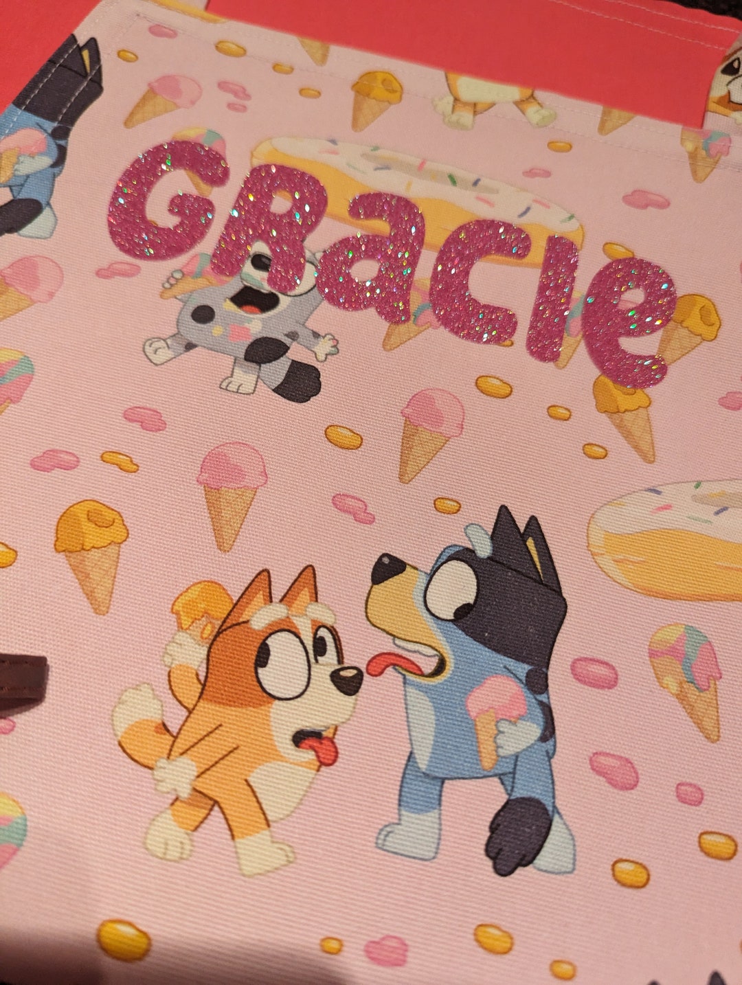 FREE NAME on All Bluey Toddler/child Apron./character Print With ...