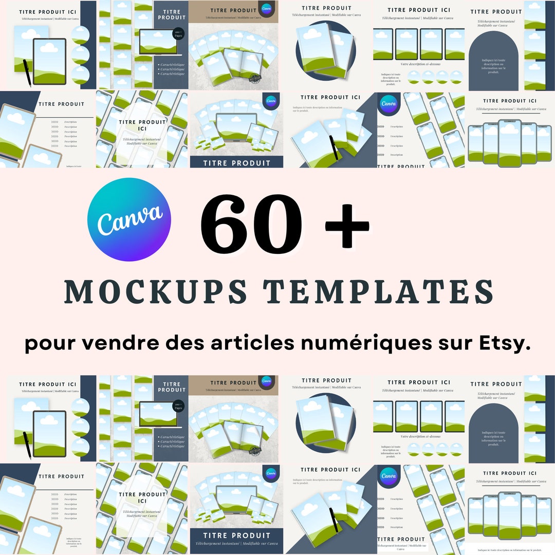 Mockups for Printable Products, Mockups Digital Planners, Mockup ...