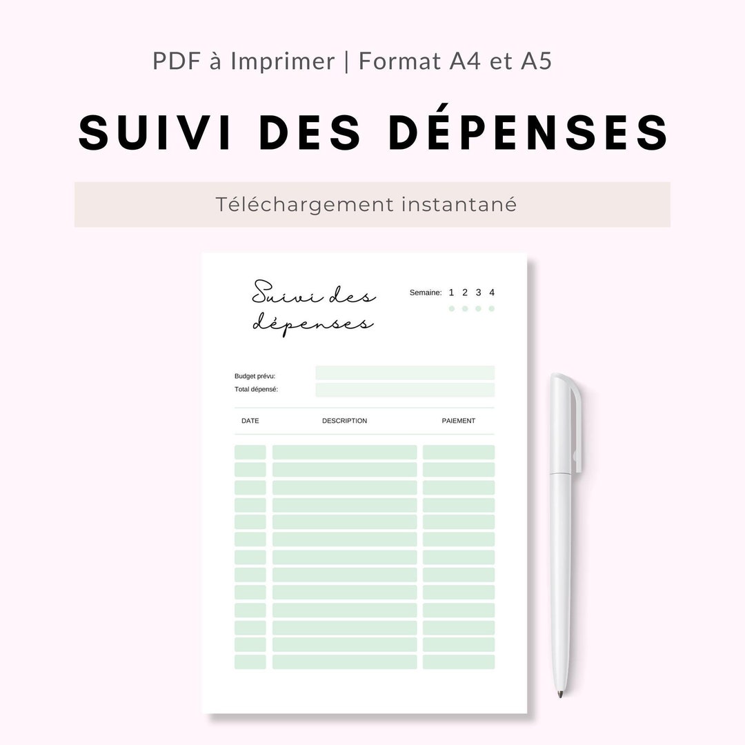 Expense Tracker, Printable Expense Tracker, Expense Tracker, Budget ...