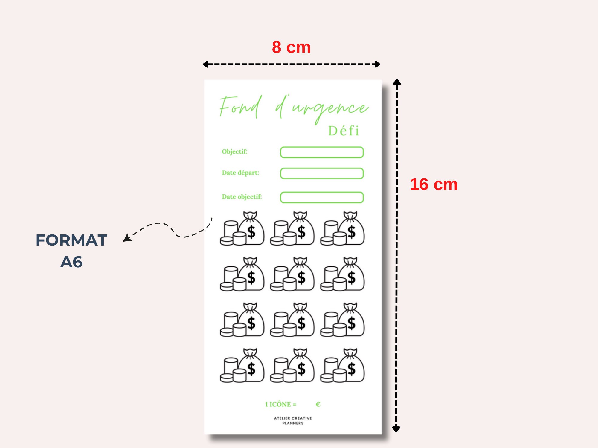 Défi budget en français, défi budget à imprimer format A6, défi ...
