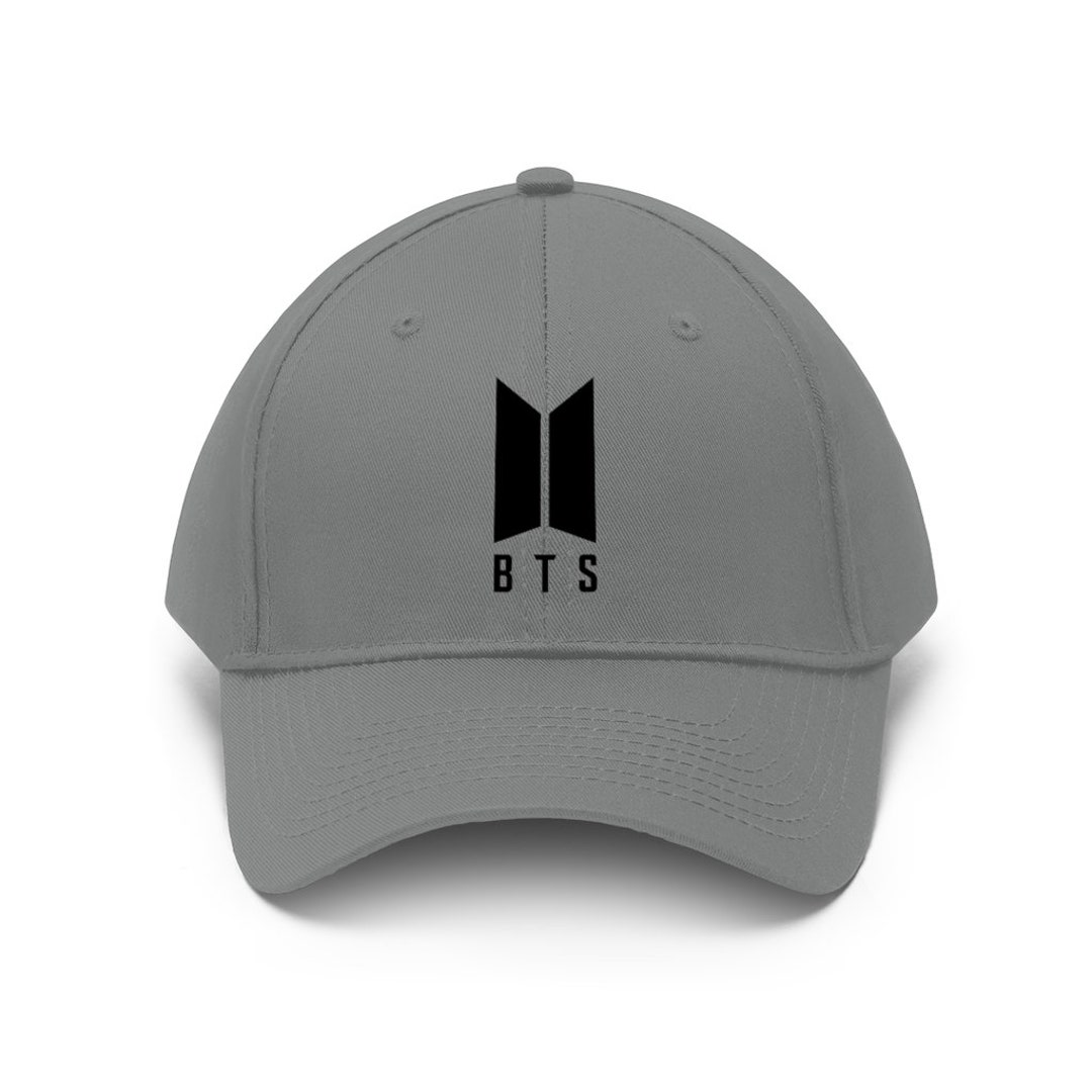 BTS Logo Cap, Bts Cap, BTS Army Kpop Embroidered Unisex Dad Hat, Handmade, Adjustable Baseball ...
