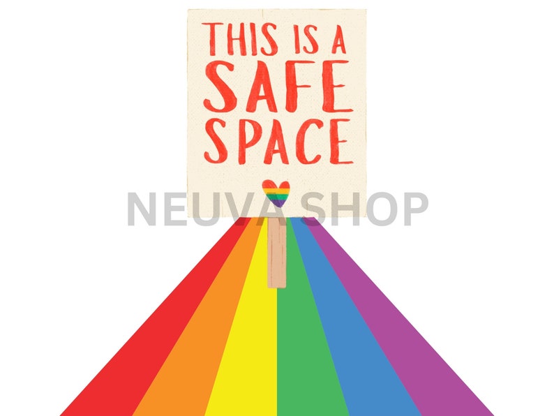 This is Safe Place Png, Pride Month Tshirt Design, Pride Month Designs ...