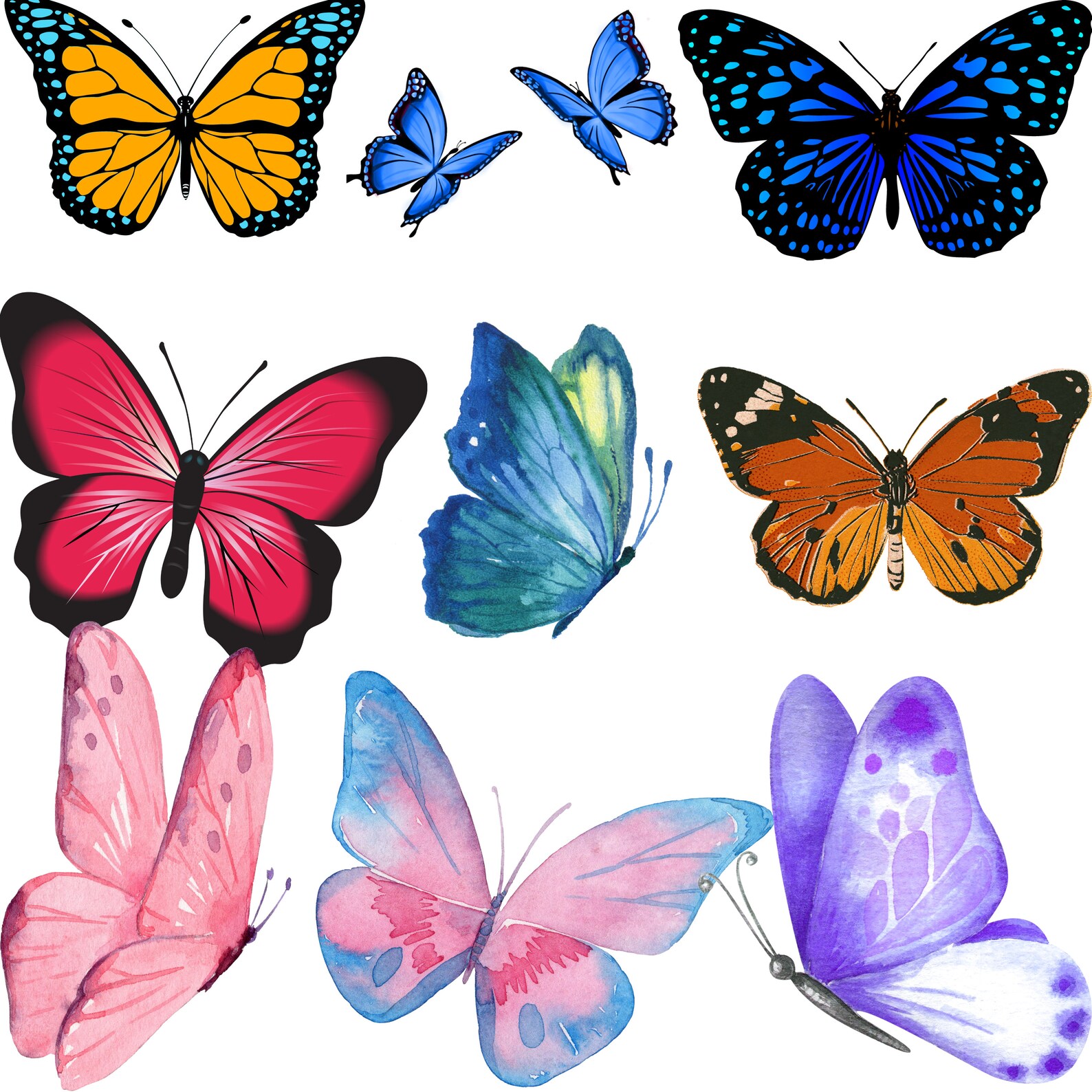 Butterfly Svg, Butterfly Svg Bundle, Layered Butterfly Bundle Cricut ...