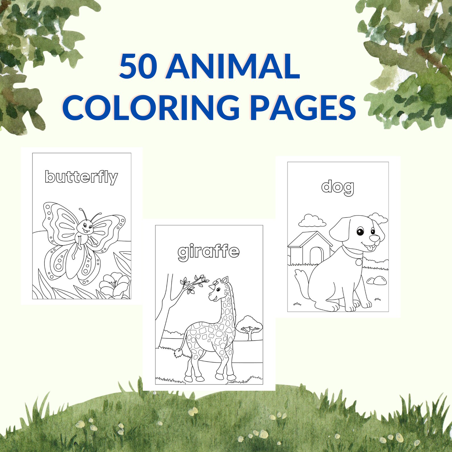 Animal Coloring Pages, Animal Coloring Pages for Kids, Kids Coloring ...