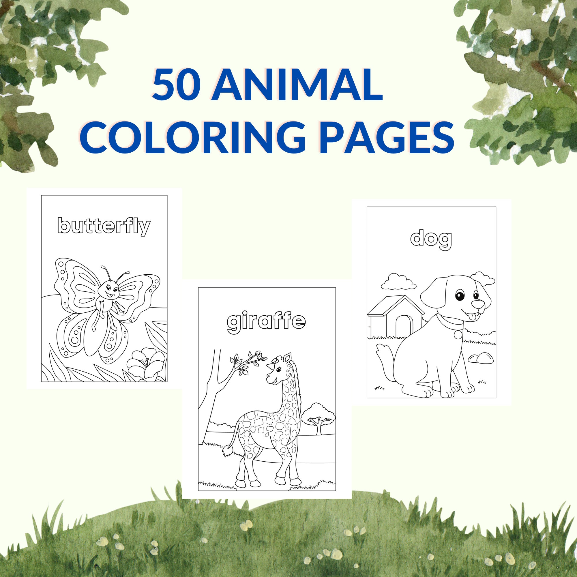 Animal Coloring Pages, Animal Coloring Pages for Kids, Kids Coloring ...