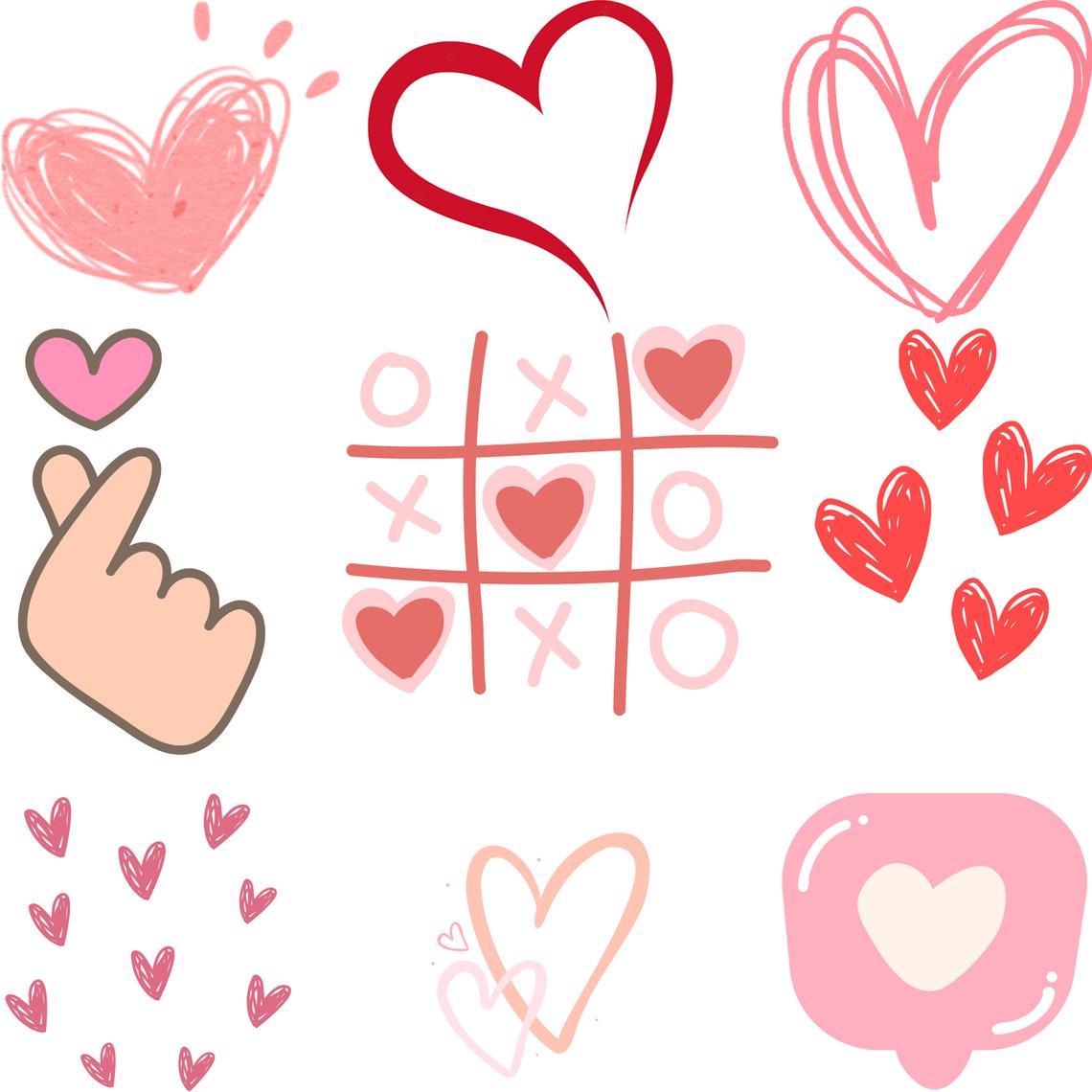 Heart Svg Bundle, Heart Svg, Hand Drawn Heart Svg, Open Heart Svg ...