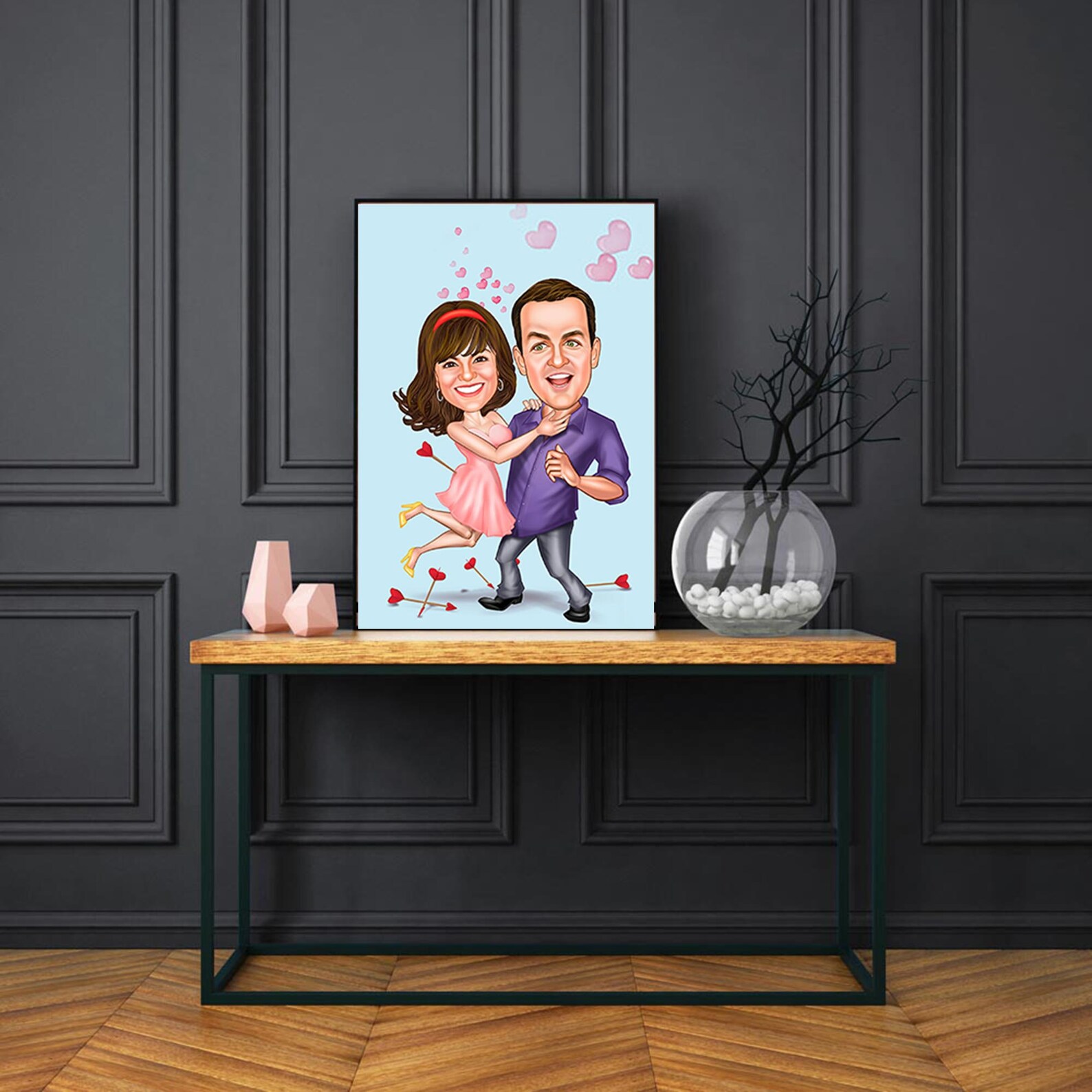 Personalized Cartoon Couple Custom Caricature Digital - Etsy
