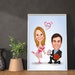 Personalized Married Couple Cartoon Custom Caricature Marriage - Etsy