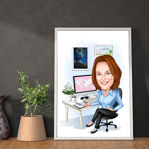 Personalized OFFICE Cartoon Custom Caricature Employee Gift - Etsy
