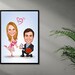 Personalized Married Couple Cartoon Custom Caricature Marriage - Etsy