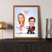 Personalized Married Couple Cartoon Custom Caricature Marriage - Etsy