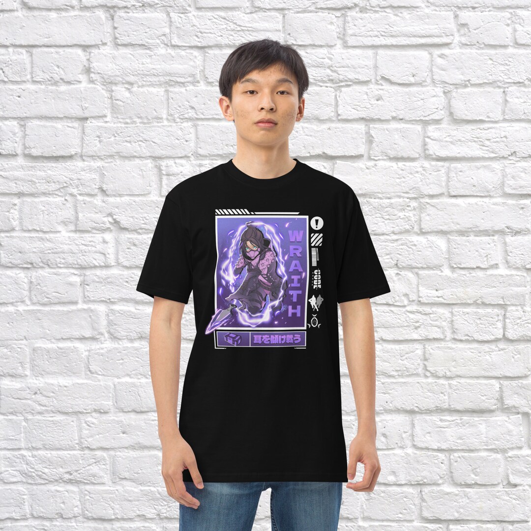 Anime Wraith Street Wear T-shirt | Manga-inspired Shirt - Etsy
