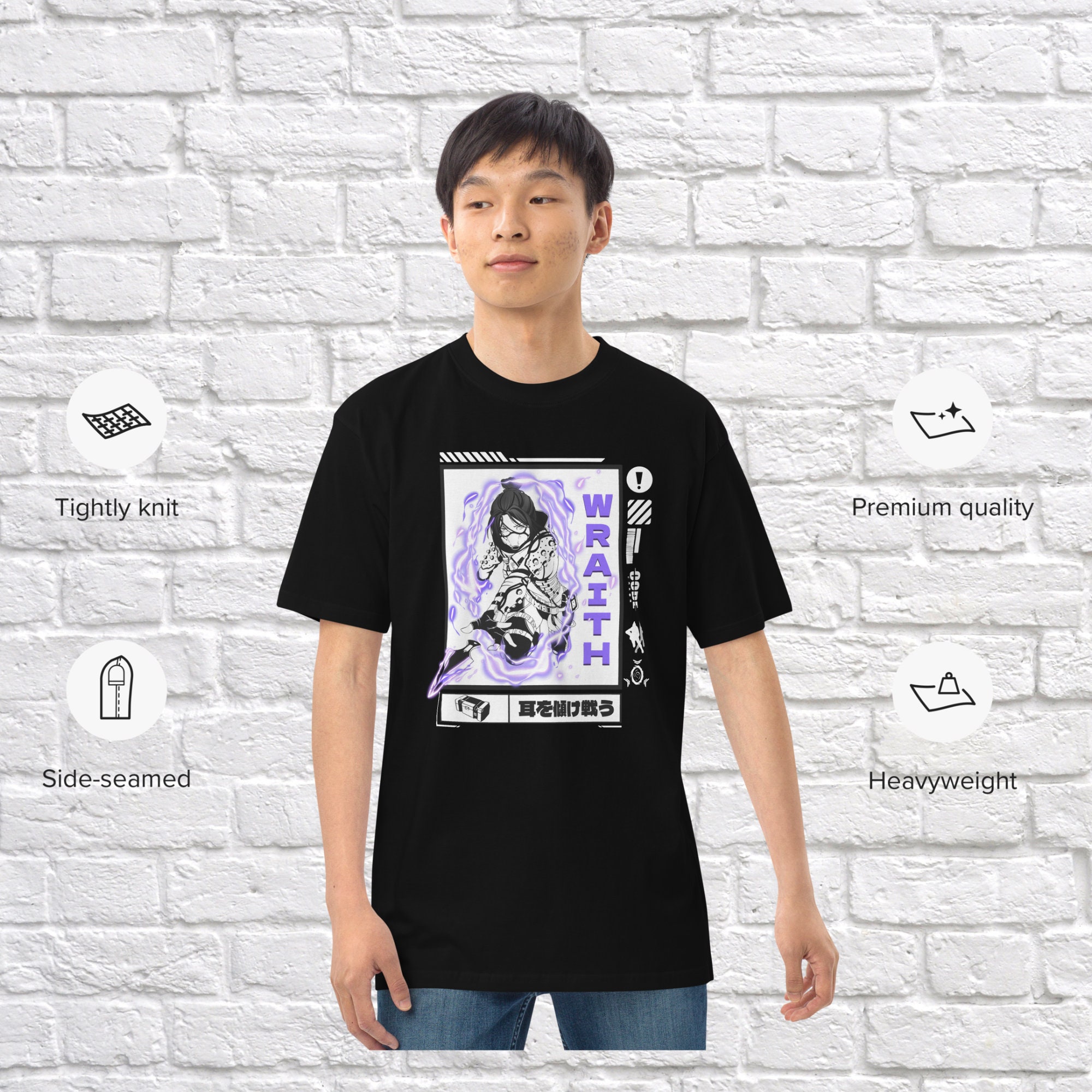 Anime Wraith Street Wear T-shirt Manga-inspired Shirt - Etsy