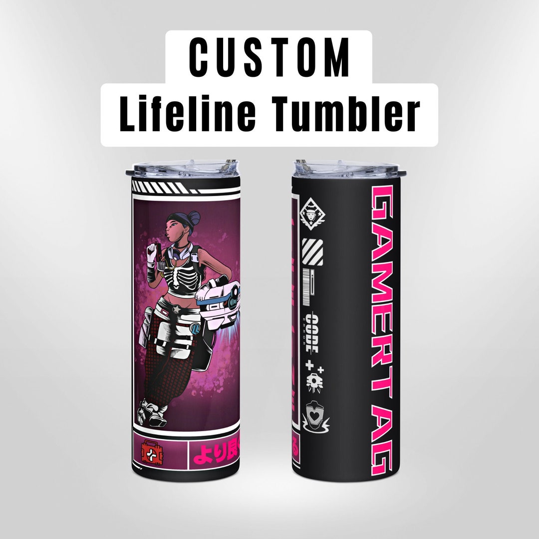 Custom Lifeline Tumbler | 20oz. | Gaming Hydration Cup | Personalized ...