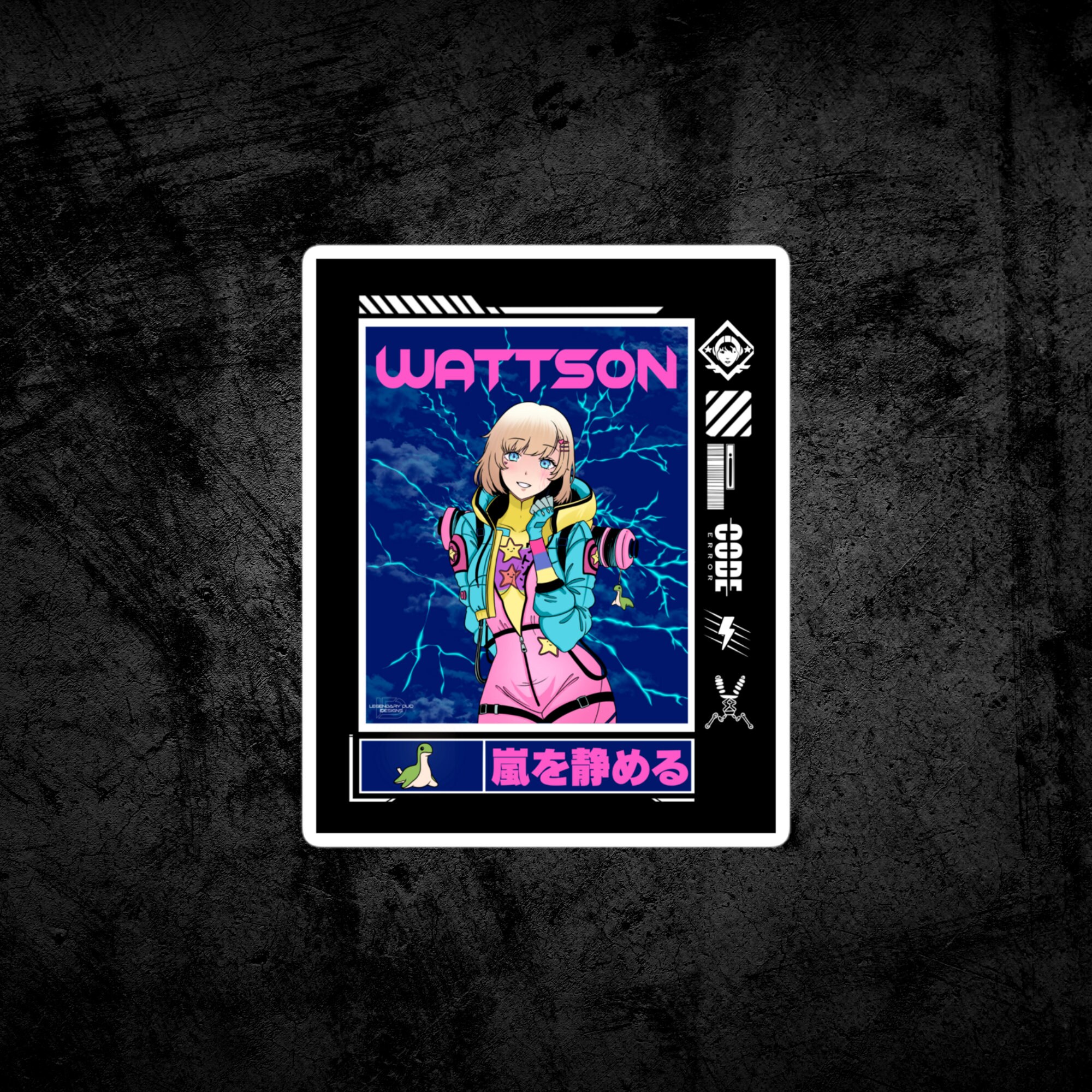 Anime Wattson Sticker Manga-inspired Apex Sticker - Etsy