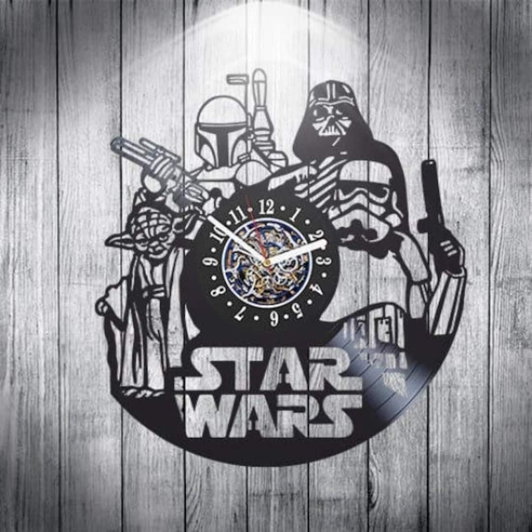 Darth Vader Stormtrooper Wall Clock Made From Vinyl Record, Star Wars ...