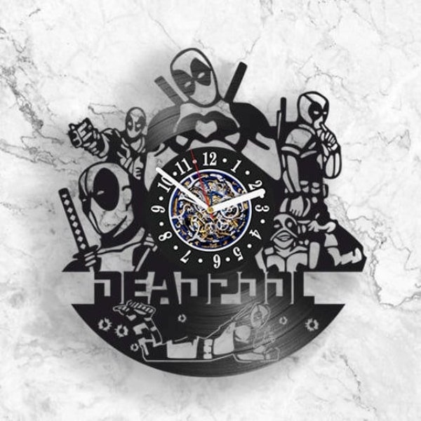 Deadpool Vinyl Record Clock - Etsy