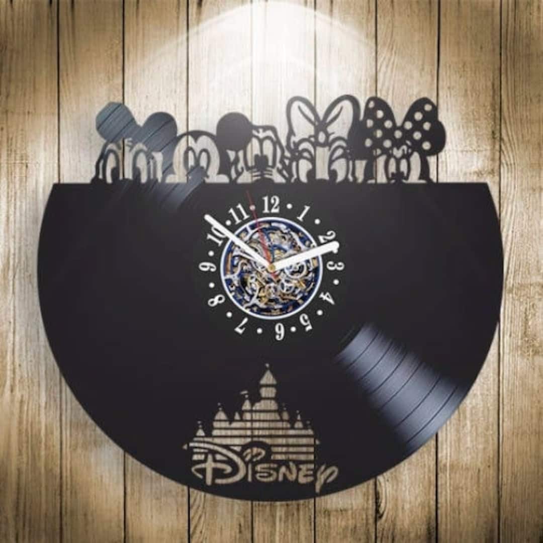 Mickey Mouse Wall Clock Made From Vinyl Record, Unique Nursery Decor ...