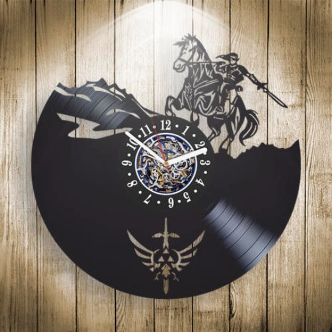 Zelda Triforce Wall Clock Made From Vinyl Record, Original Games Art ...