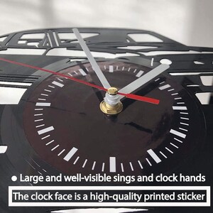 Milan Italy Vinyl Record Modern Clock Unique Art for Wall Silhuette ...