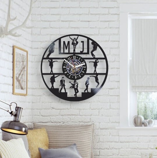 Michael Jackson Wall Clock Made From Vinyl Record Vintage - Etsy