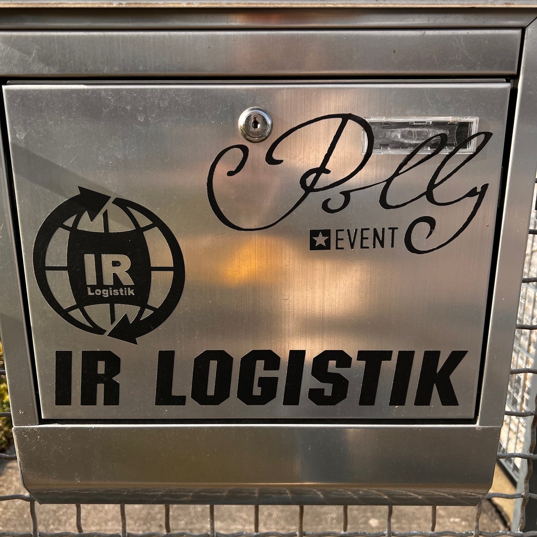 Mailbox Sticker Vinyl Decal Personalized Stickers Individual Lettering ...