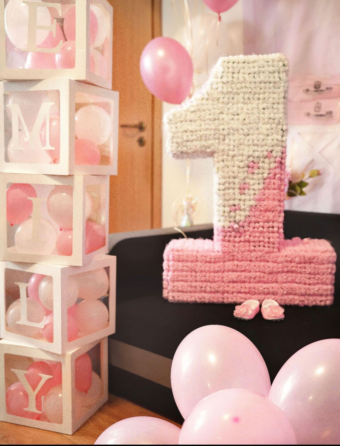 DIY Balloon Boxes With Names or Numbers/letter Boxes With Labels ...