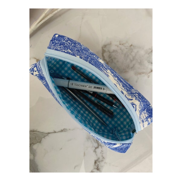 Blue Pencil Holder - Etsy