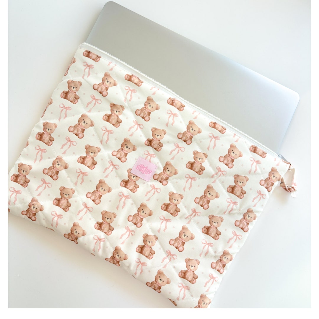 Teddy Laptop Sleeve - iPad Tablet Sleeve - Puffy Laptop Sleeve - Cute ...