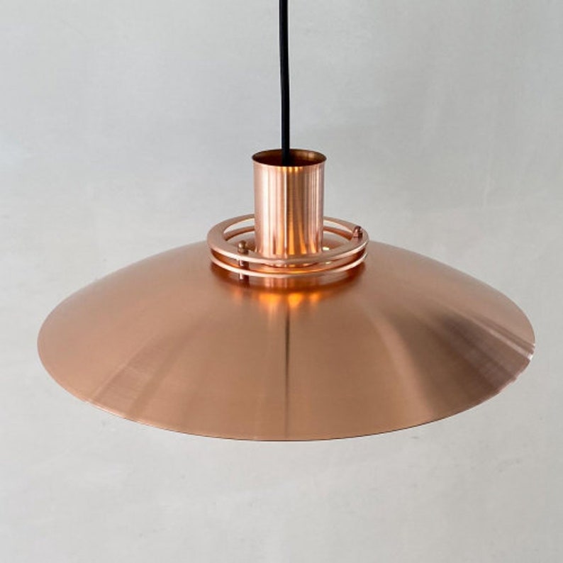 Hanglamp Massief Rose Koper Form-light Denmark Jaren 70 - Etsy