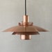 Hanglamp Massief Rose Koper Form-light Denmark Jaren 70 - Etsy