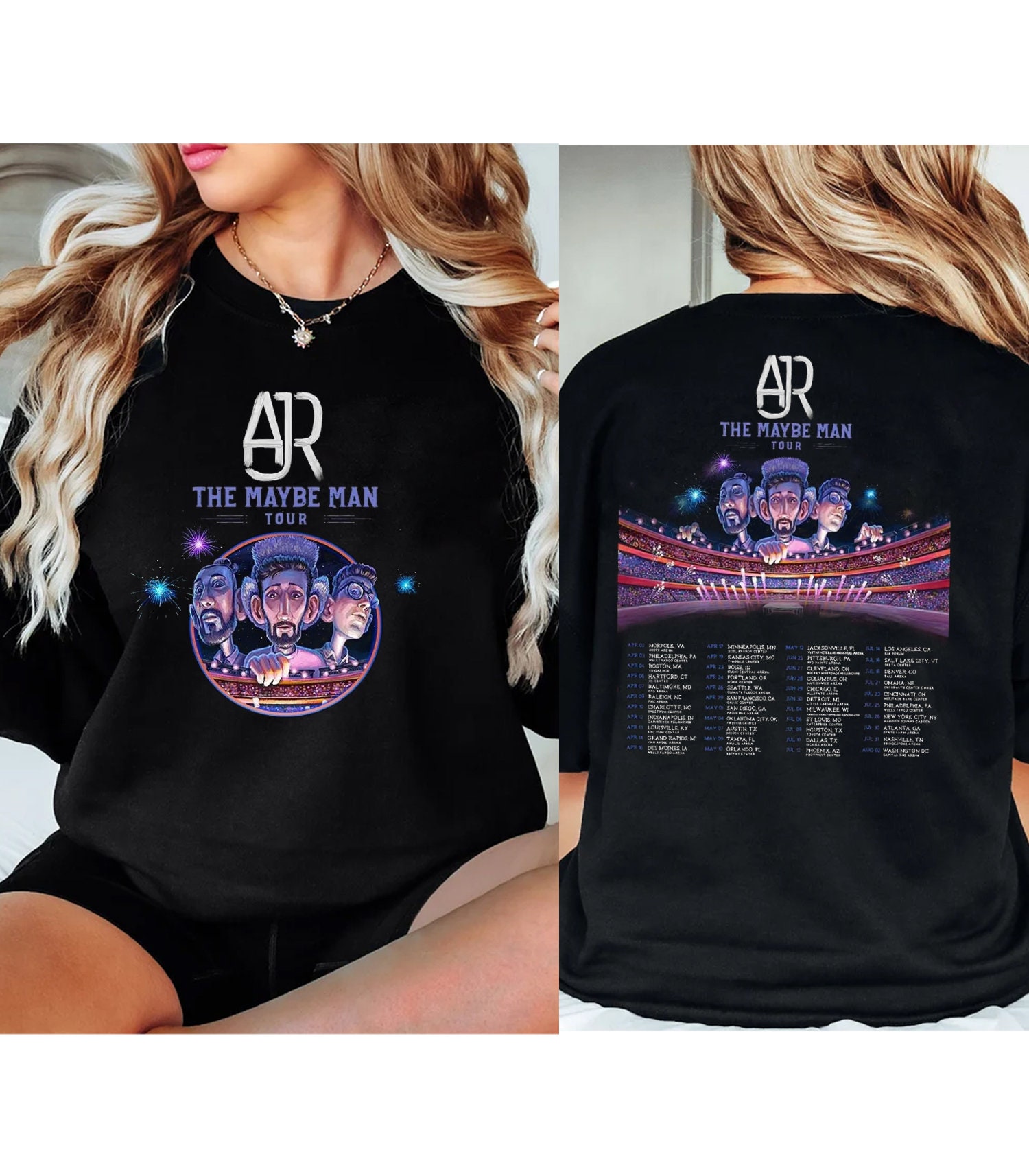 AJR The Maybe Man Tour 2024 Tour Shirt, AJR Band Fan Shirt, The Maybe ...