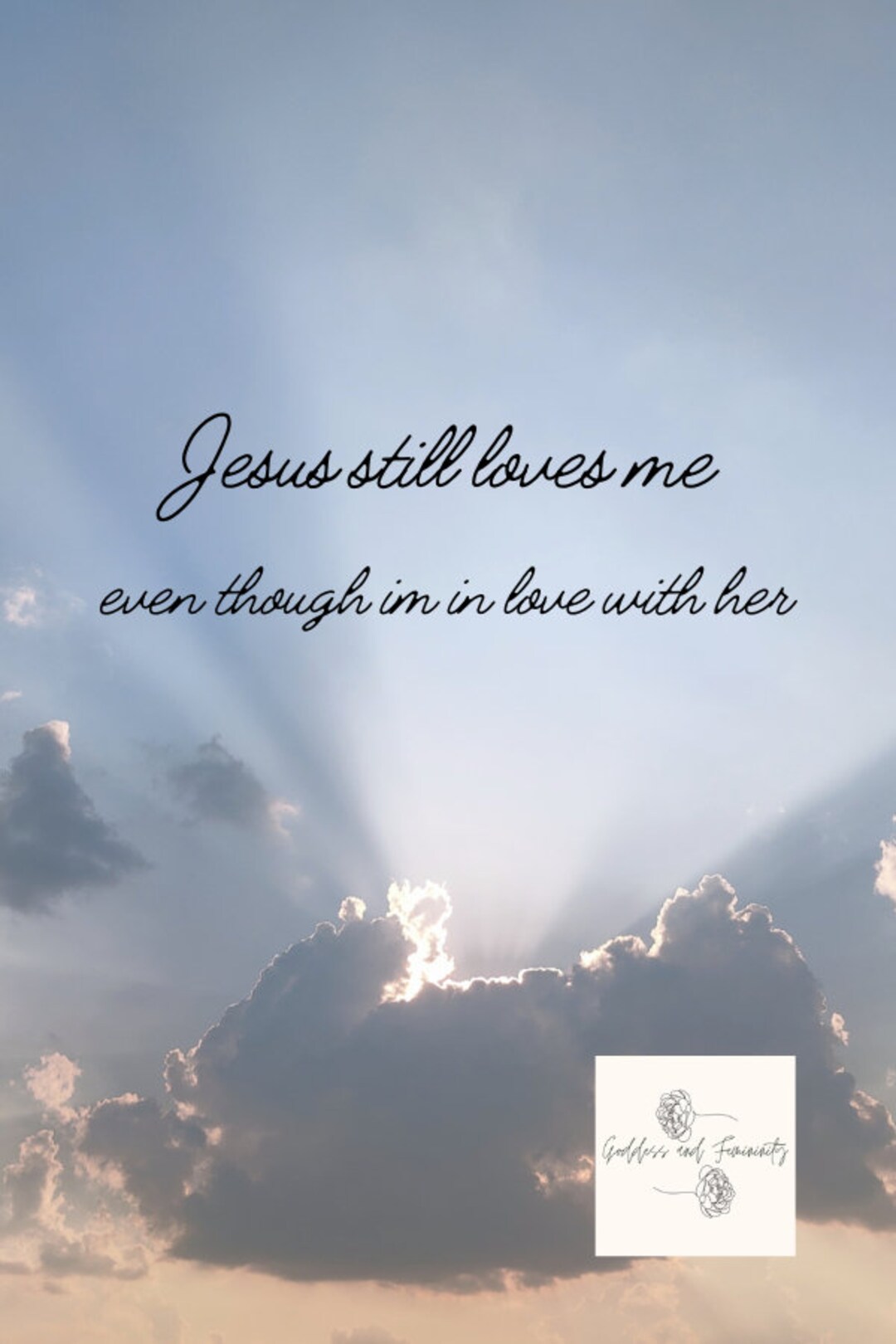 Jesus Still Loves Me Wall Art, LGBTQIA, Gaypride, Christianity ...