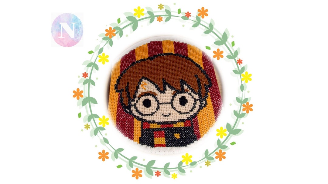 Wizard Head With Scar, Cross Stitch PDF Pattern, Instant Download ...
