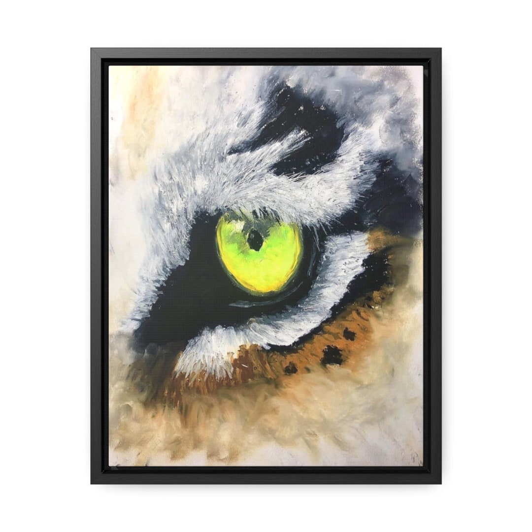 Tiger Eye, Oil Pastel, Tiger Lovers, Wildlife Art, Original Painting ...