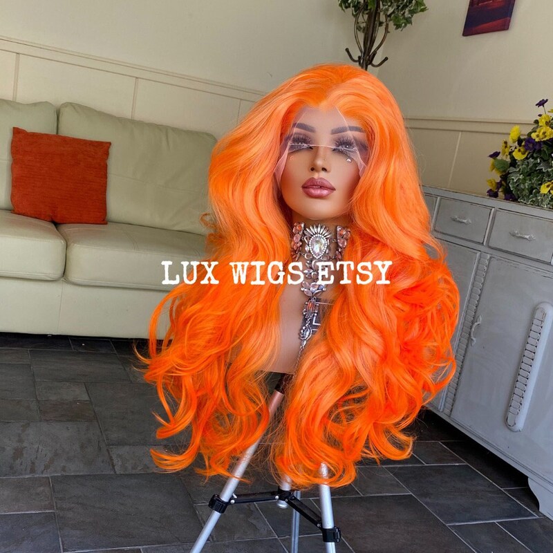 Orange Wig - Etsy