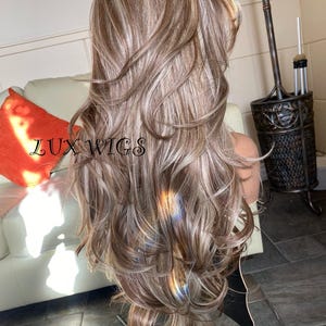 Maisie. Long Blonde Balayage Wig. 13x4 Blonde Lace Front Wig. 30 Inches ...