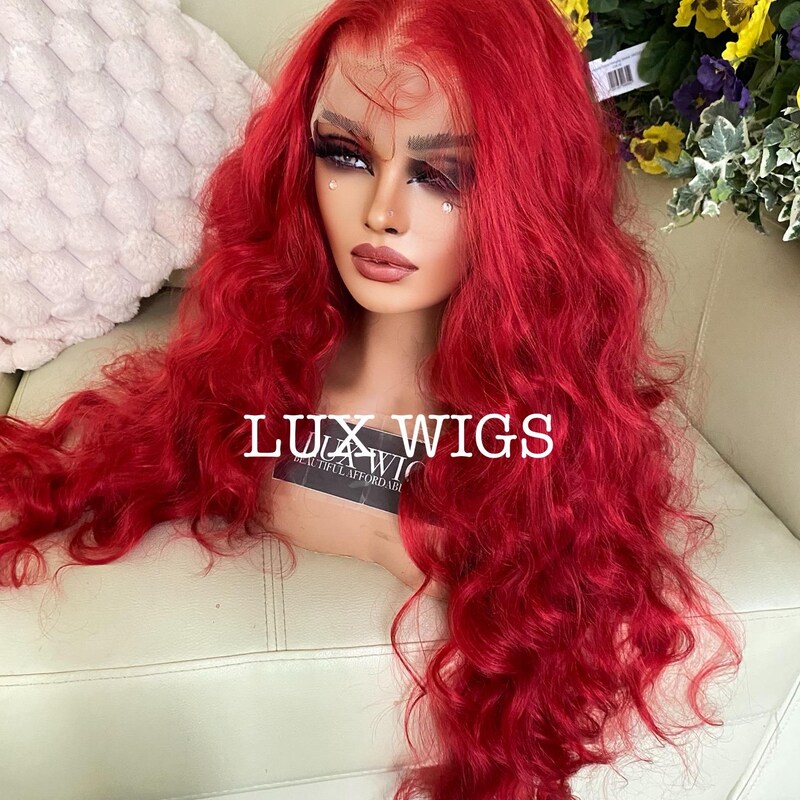 Red Wigs - Etsy